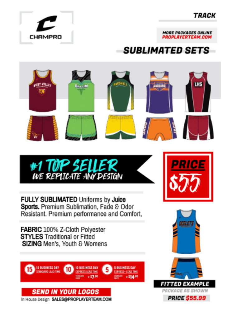 Full Custom Track Uniforms – Pro Player Team